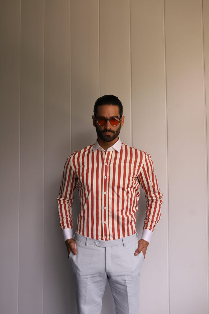 CRIMSON CREST BANKER SHIRT – Minizmo